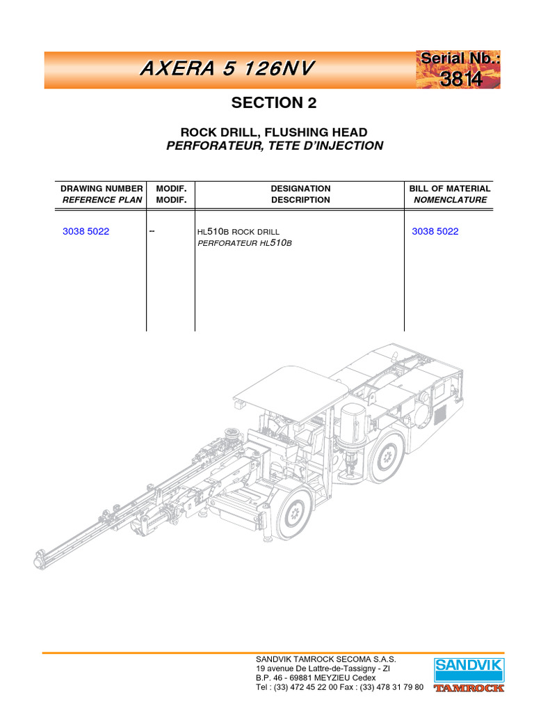 Alfredo AXERA 5 Spare Parts S02 Rock Drill1646719908226 | PDF | Screw ...