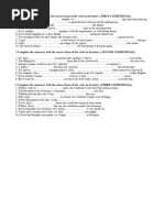 CONDITIONALS Exercises With Answer Key | PDF