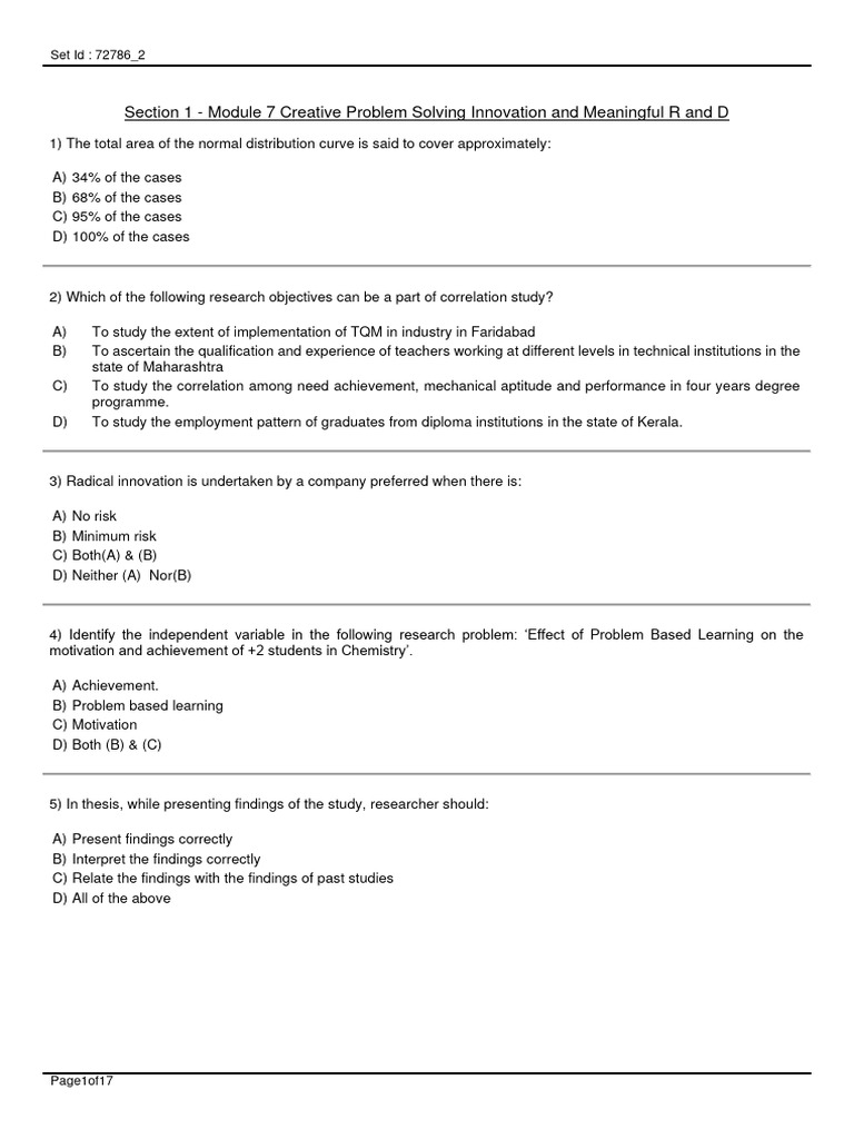 NITTT Module 7 Question Paper Analysis | PDF