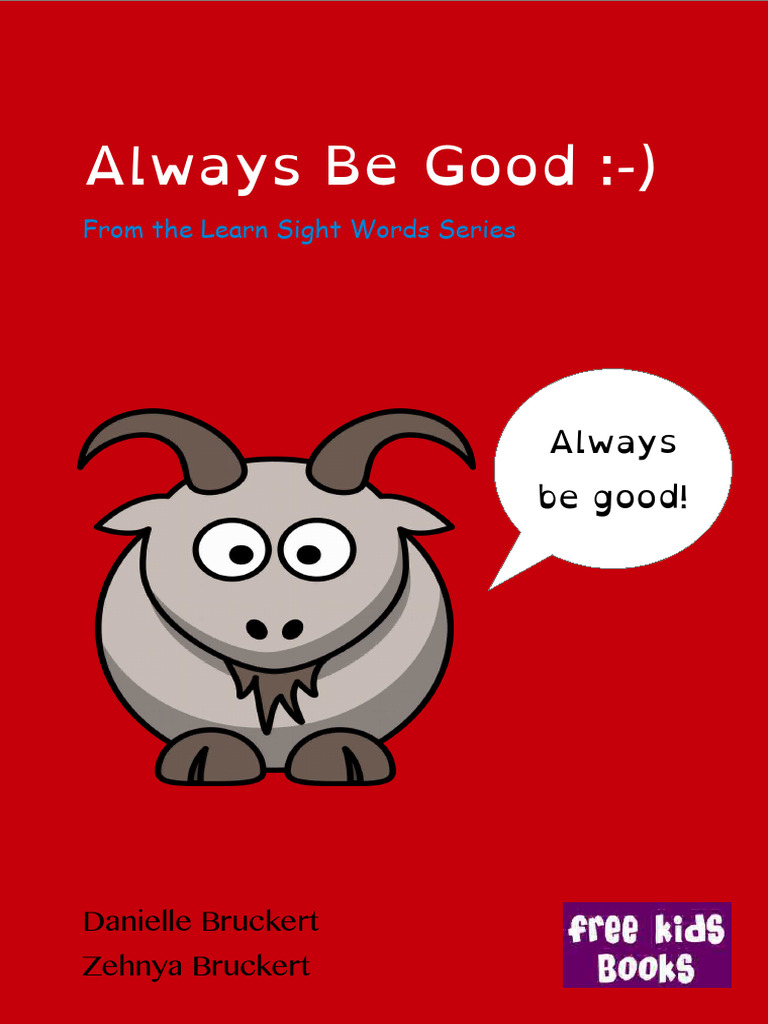 FKB Learn Sight Words Print Friendly Always Be Good VZ | PDF