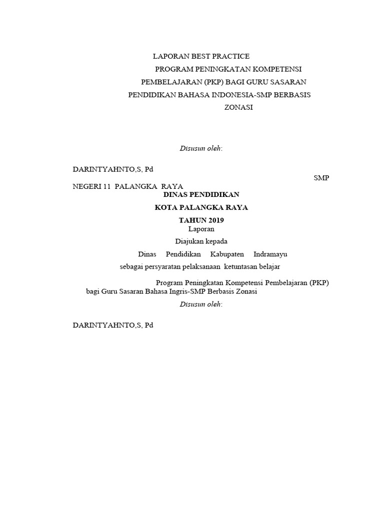 Contoh Best Practice BI | PDF | Karier & Perkembangan