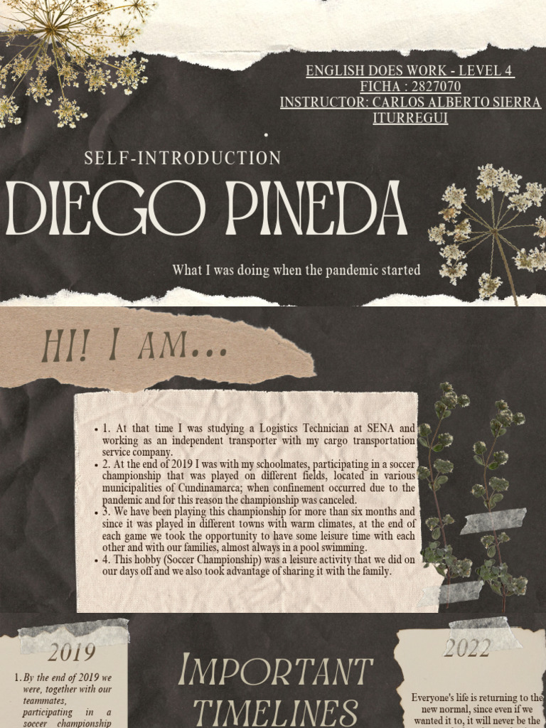 Brown and Beige Minimalist Vintage Scrapbook Self-Introduction ...