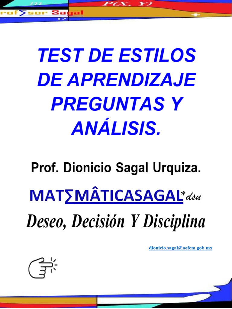 ESTILOS DE APRENDIZAJE Modelo de La Programación Neurolingüística de Bandler y Grinder. | PDF ...