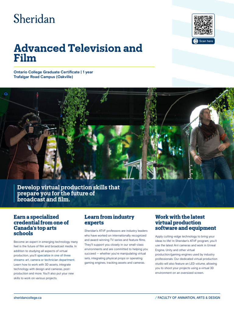 Sheridan Advanced TV & Film Program | PDF | Computers