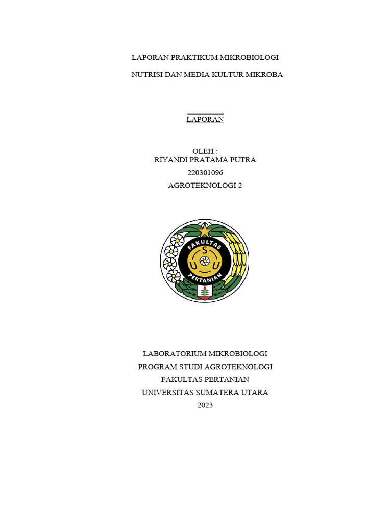 Laporan Praktikum Mikrobiologi 3 | PDF | Sains & Matematika