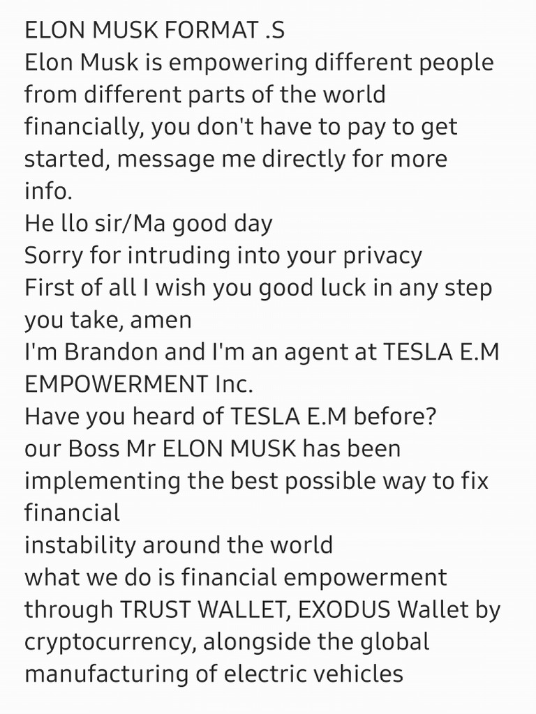 Elon Musk Employee Format | PDF