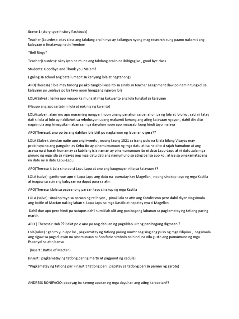 Revised Script | PDF