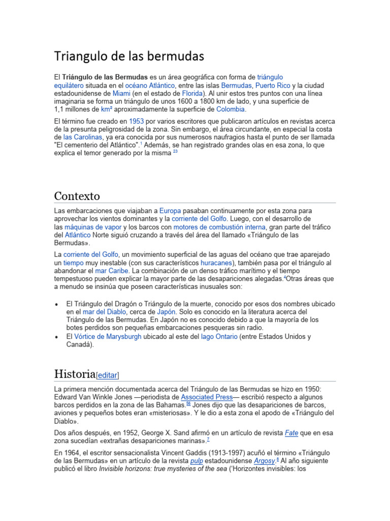 Triangulo de las bermuda1 | PDF