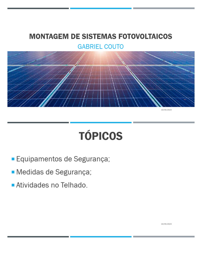 Montagem de Sistemas Fotovoltaicos - Passo A Passo para Instalar ...