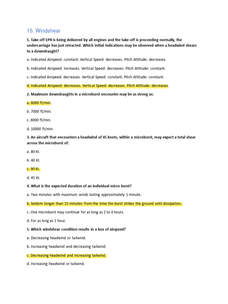 Understanding Windshear and Microbursts | PDF | Takeoff | Airspeed