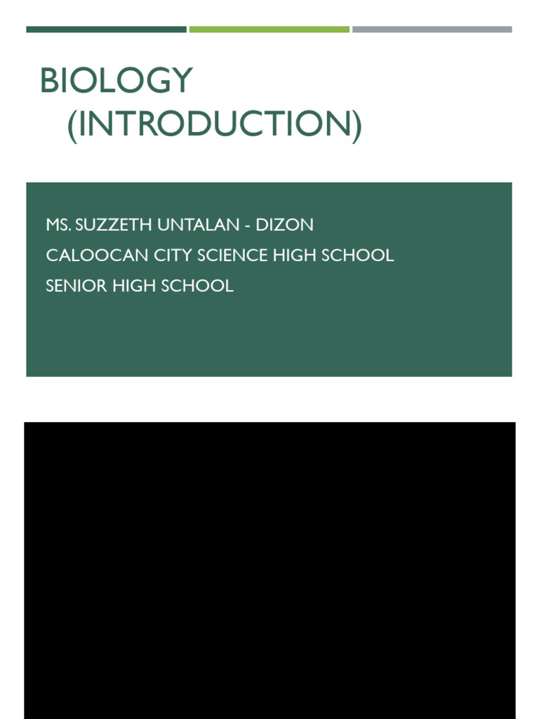 BIOLOGY-INTRODUCTION | PDF