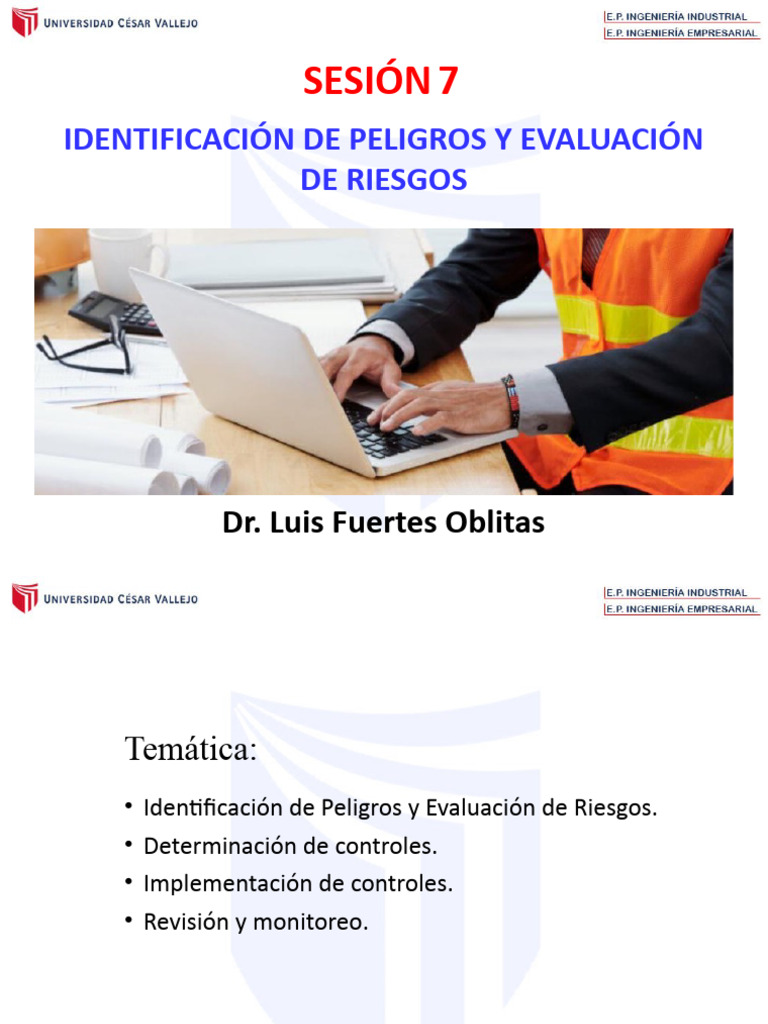 Sesion 7 Identificación de Peligros y Evaluación de Riesgos | PDF