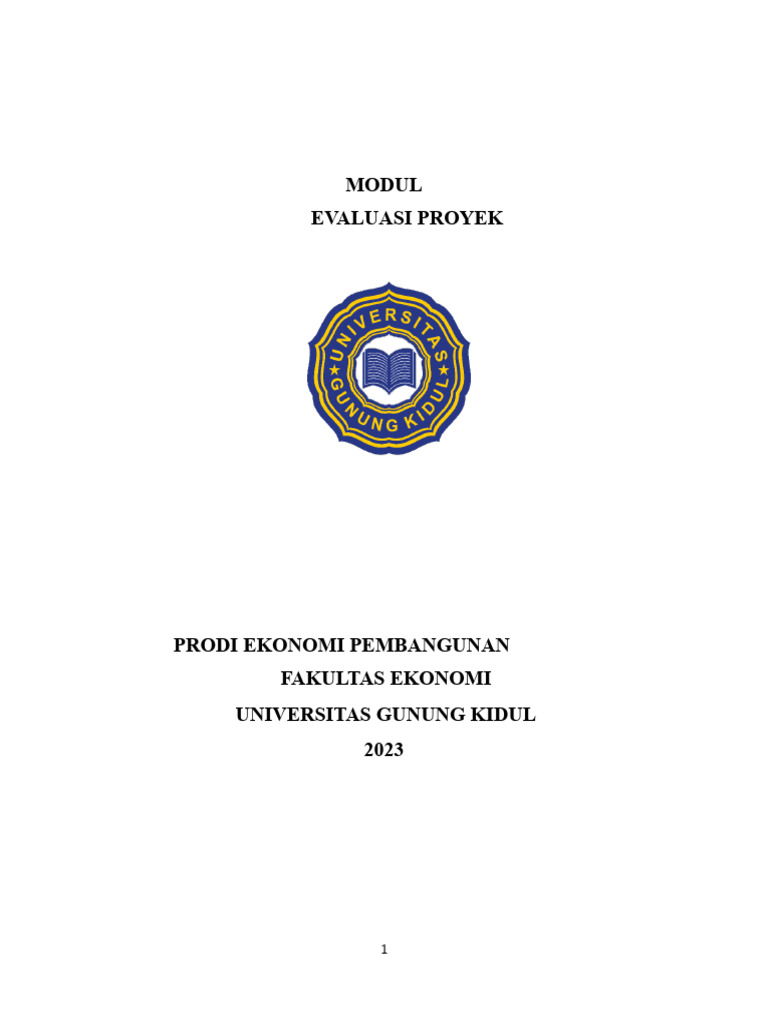Modul Evaluasi Proyek | PDF
