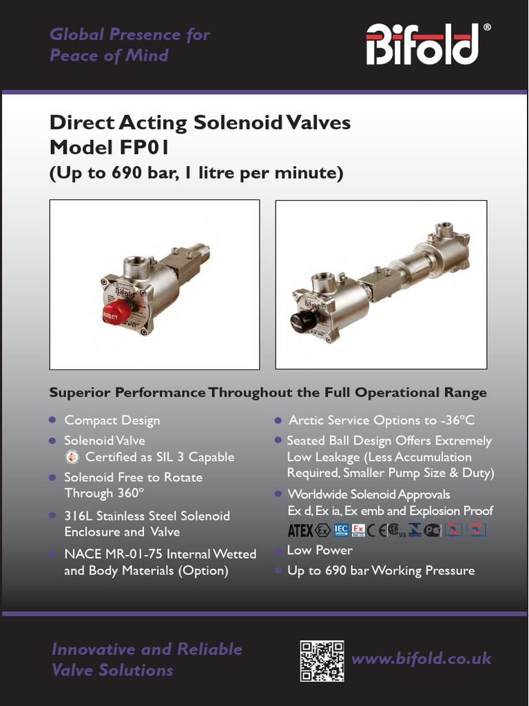 06 - Direct Acting Solenoid Valves Model FP01 BFD87 (November 2013) | PDF