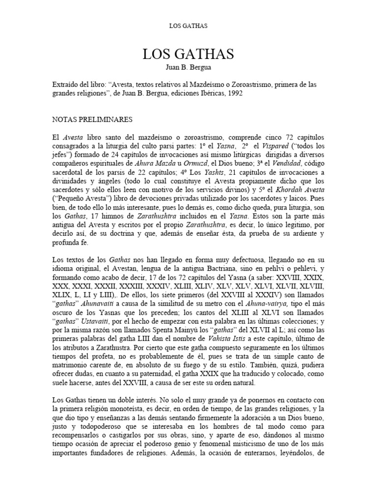 Gathas Bergua | PDF