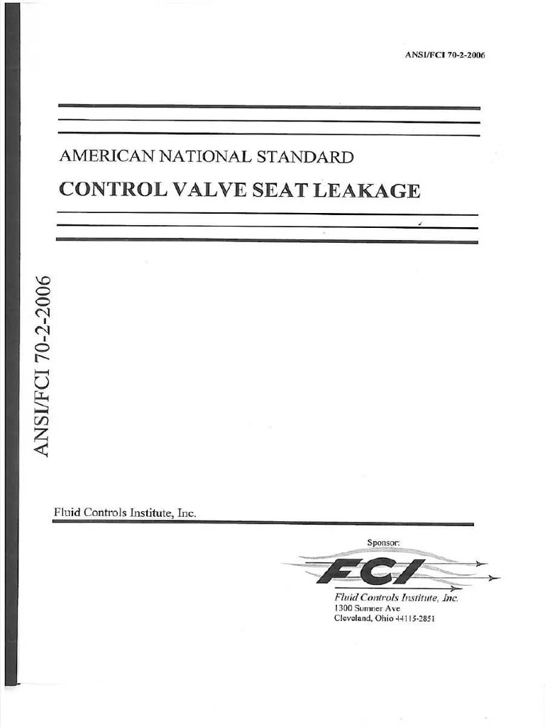 Ansi Fci 70 2 2006pdf | PDF