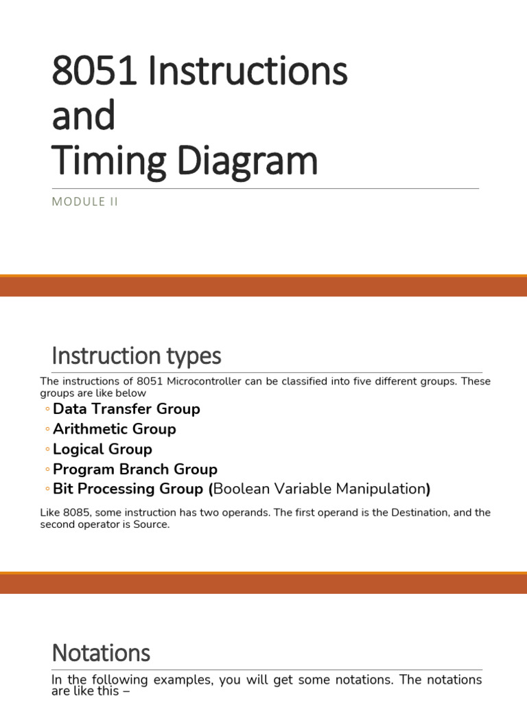 8051 Instructions | PDF | Arithmetic | Computer Programming