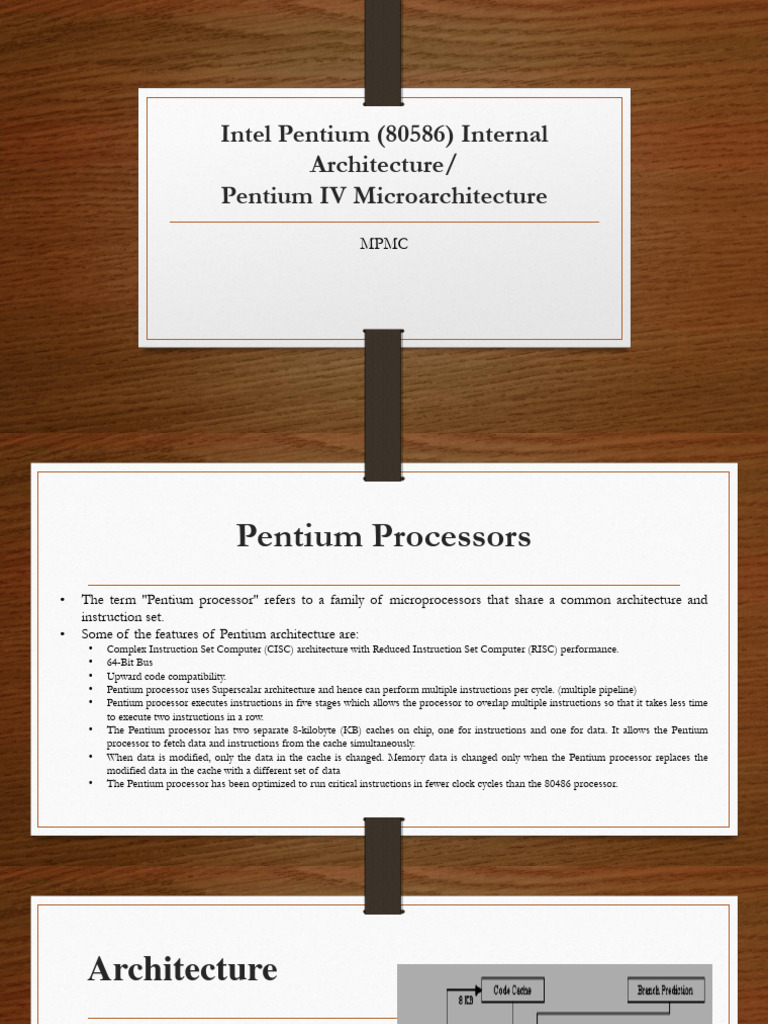 Pentium Processor Architecture Overview | PDF | Cpu Cache | Central ...