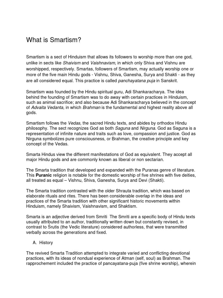 What Is Smartism RKVS-1 | PDF