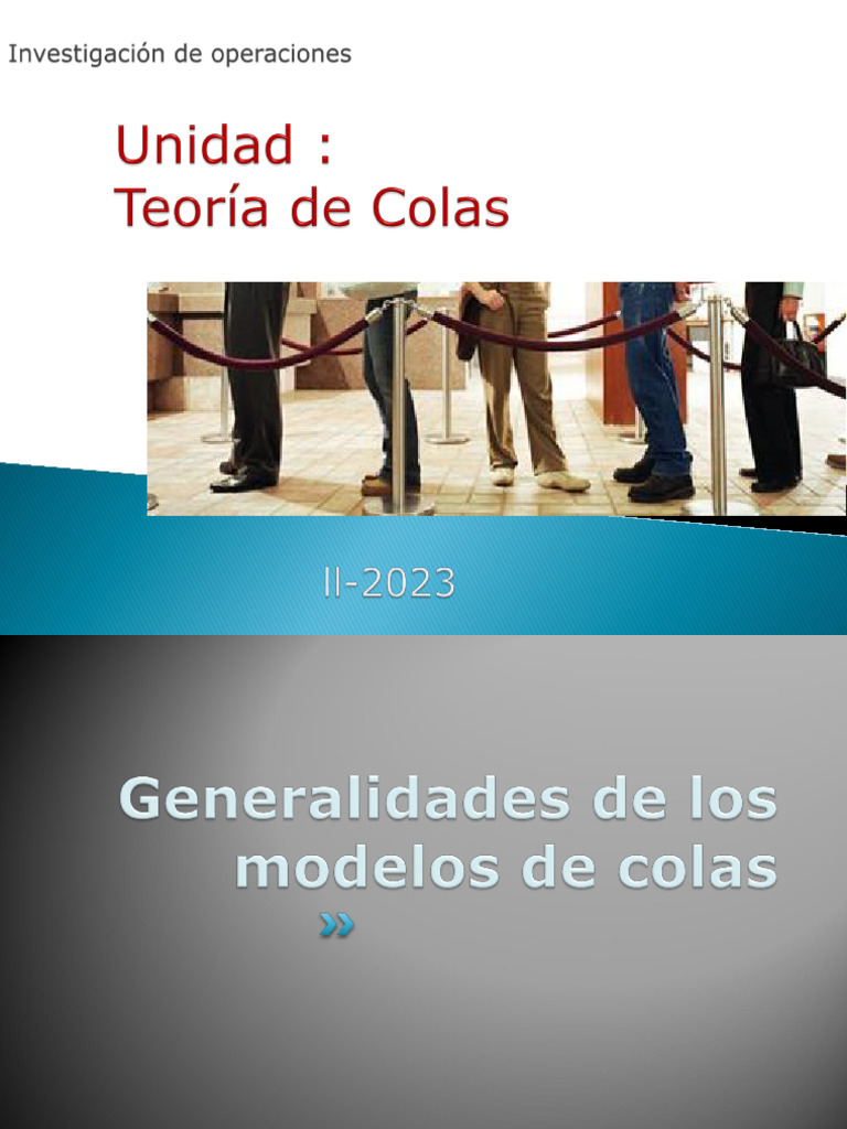 Teoria Colas | PDF