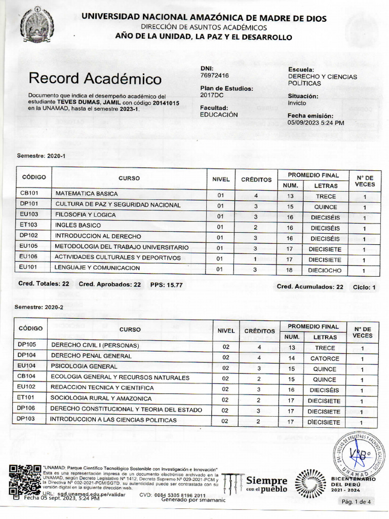 Record Academico | PDF