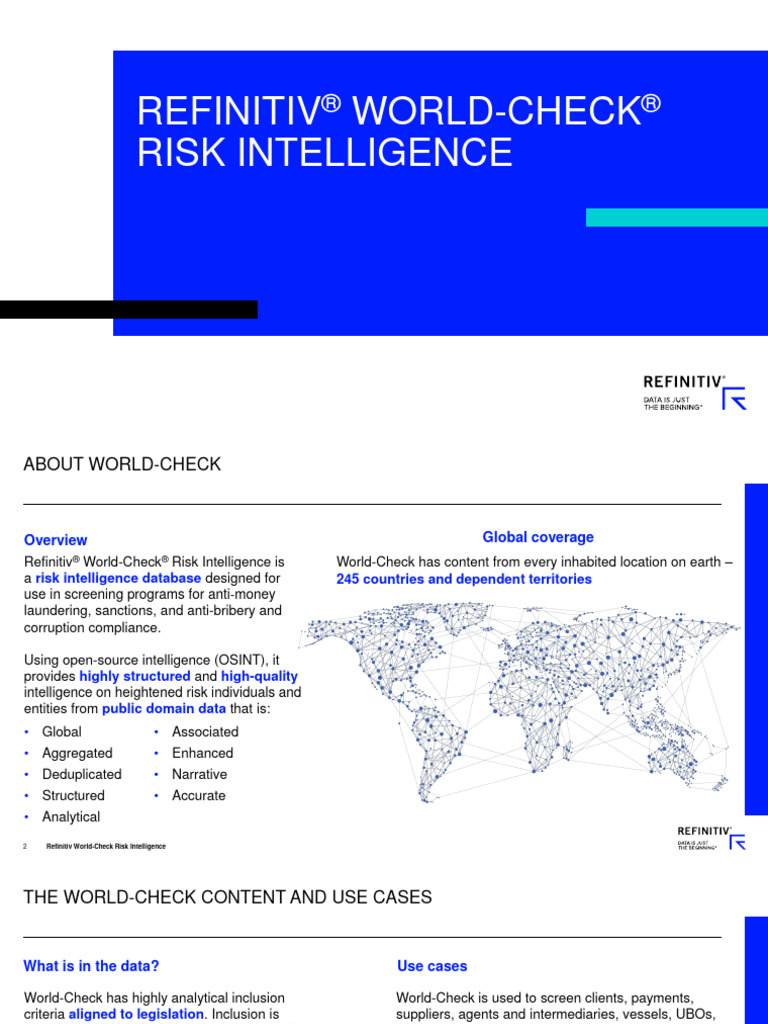 World Check Presentation. | PDF