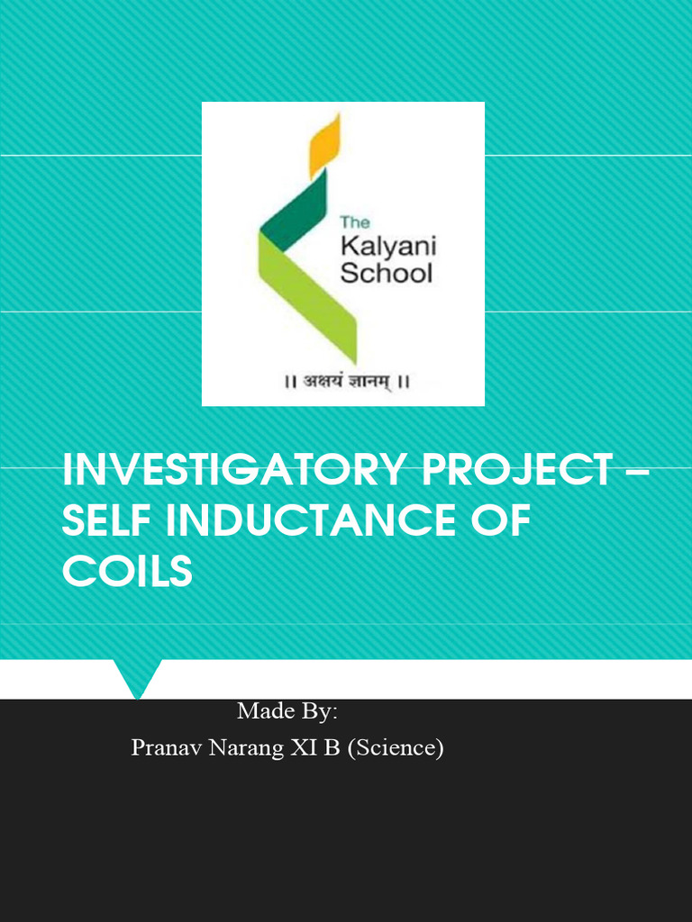 Physics Project Download Free Pdf Inductor Inductance