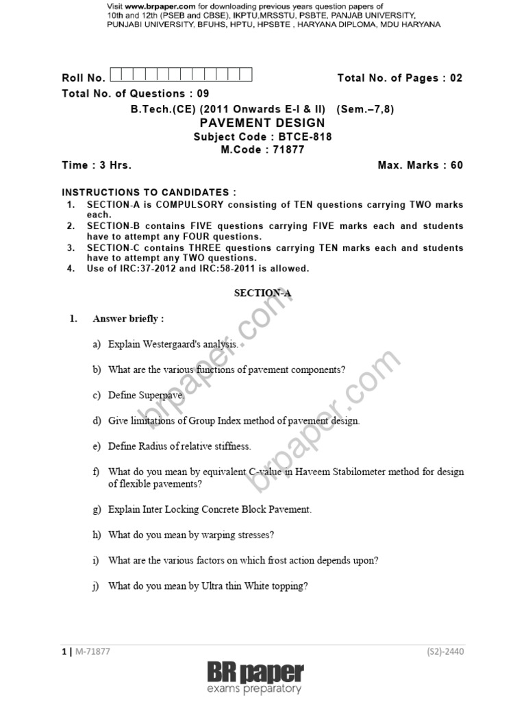 Pavement Design Report 2 | PDF