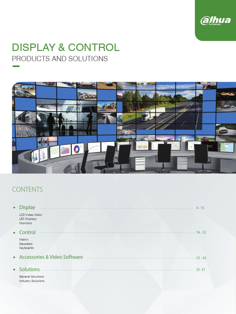 Dahua Display & Control Solutions 2024 | PDF