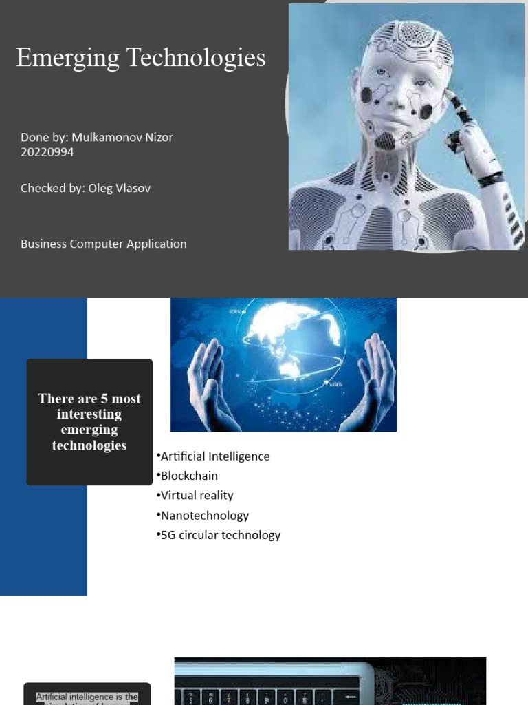 Emerging Technologies | PDF Emerging Technologies | PDF