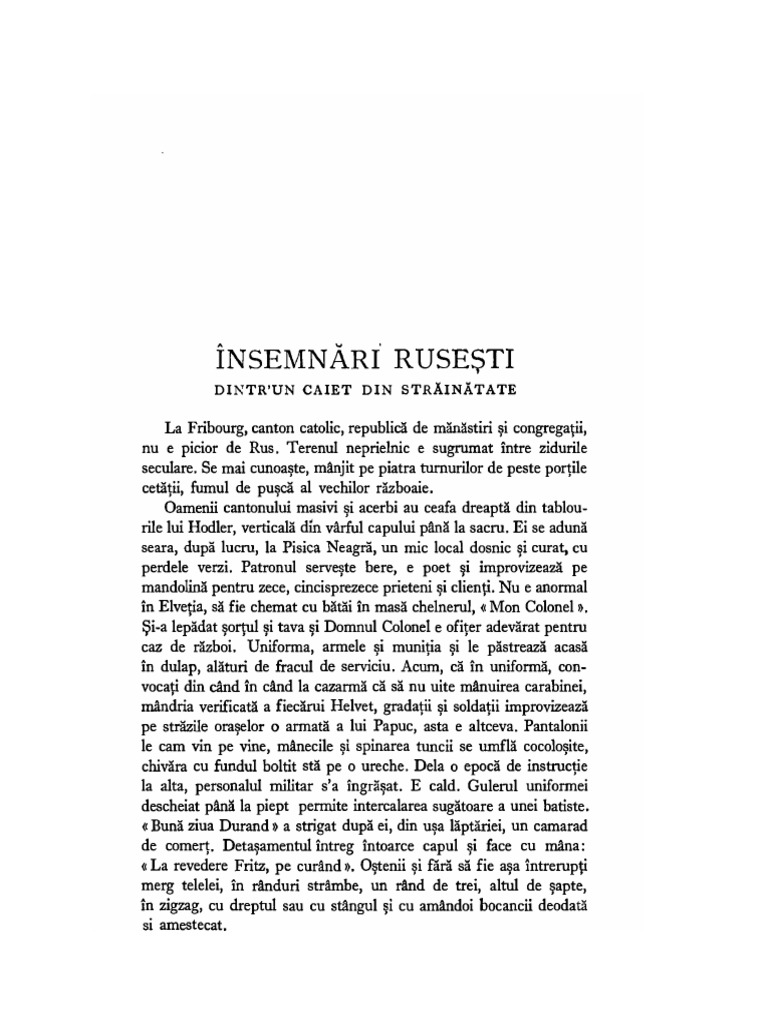 TUDOR ARGHEZI - Insemnari Rusesti | PDF
