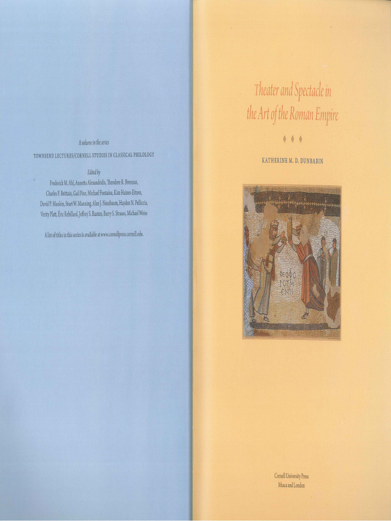 Dunbabin - Theater and Spectacle in The Art of The Roman Empire ...