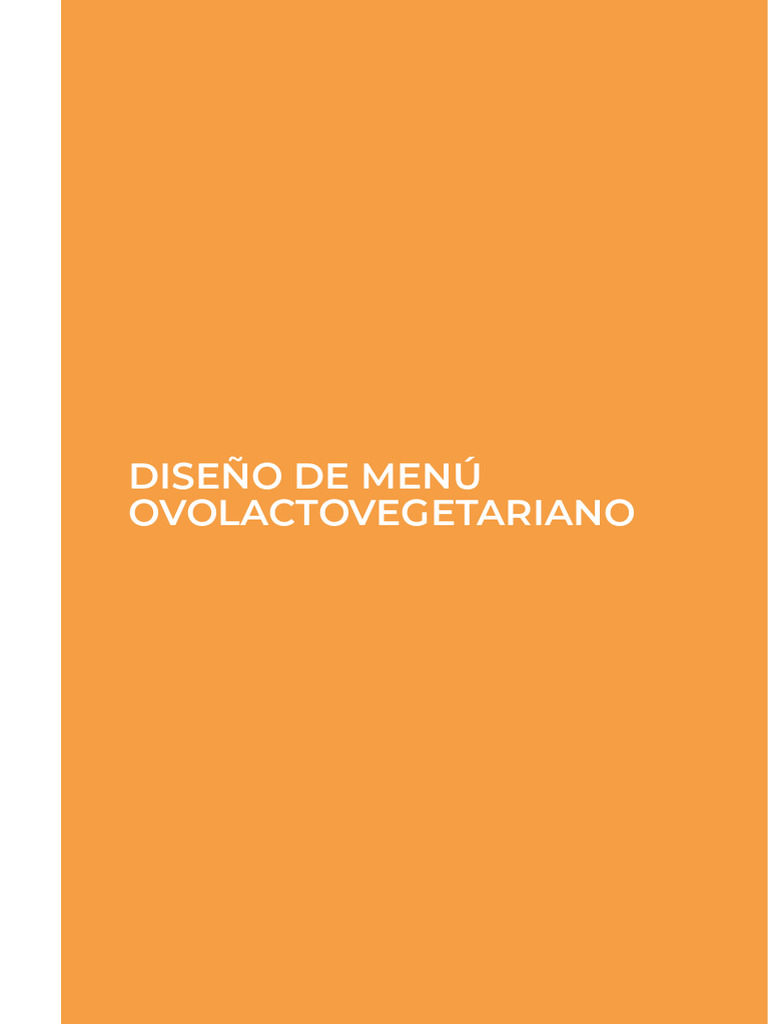 Anexo 11. X Diseno Menu Vegetariano | PDF