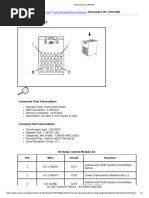 Body Control Module Pinouts | PDF | Switch | Electrical Connector