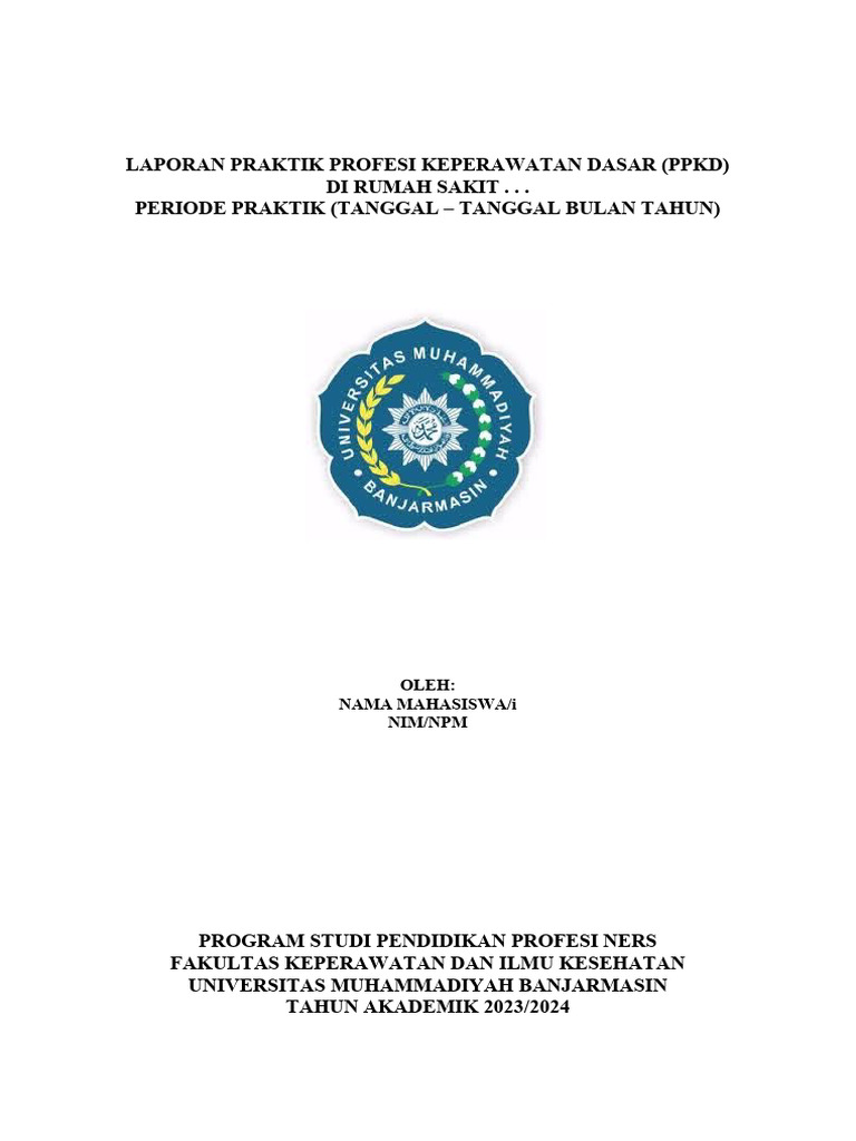 Templet Cover Dan Lembar Pengesahan Penugasan PPKD | PDF