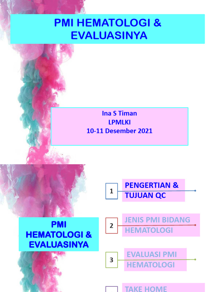PMI HEMA LPMLKI IST Up 21-Dr - DR Ina S. Timan, SPPK (K) PDF | PDF