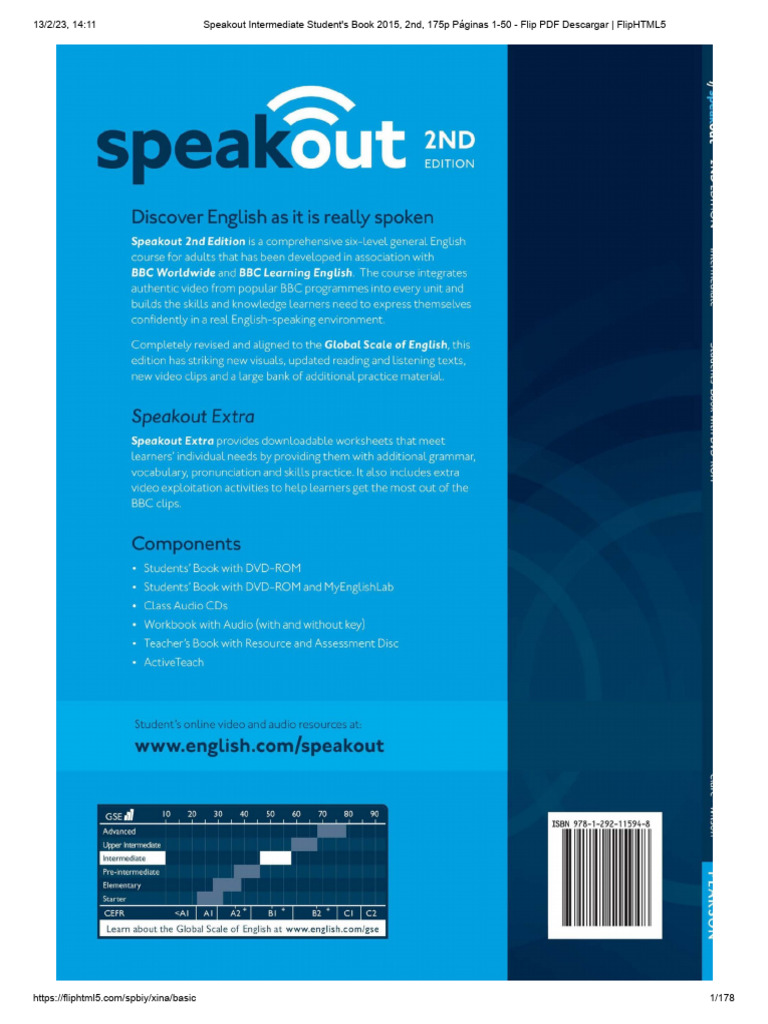 Speakout Intermediate Student's Book 2015, 2nd, 175p Páginas 1-50 ...