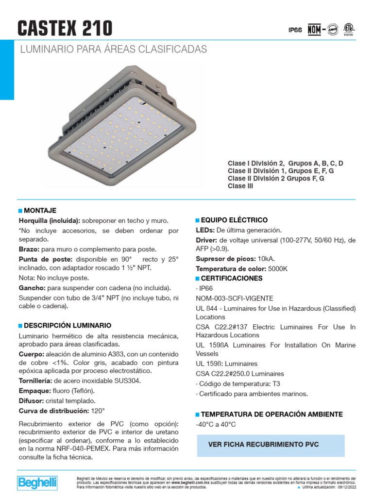 Castex 210 Ficha | PDF