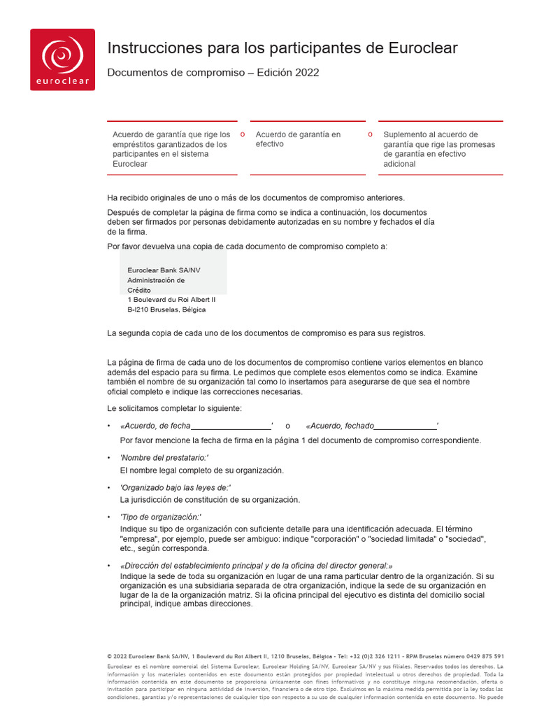 CR005-Instruction Cash Pledge - 09-2022.pdf Español | PDF | Derecho