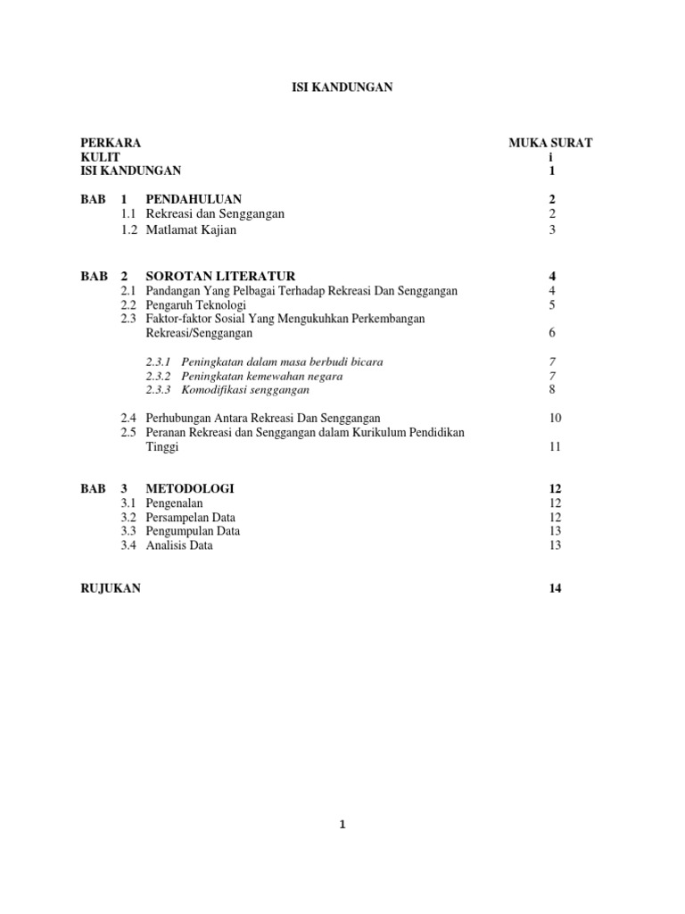 Rekreasi Dan Masa Senggang | PDF