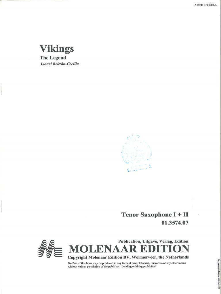 Saxo Tenor Primer I Segon | PDF