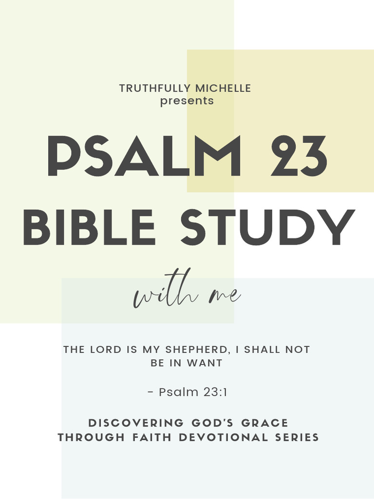 Psalm-23-Devotional-Bible-Study-1 | PDF | Bible | Religious Texts