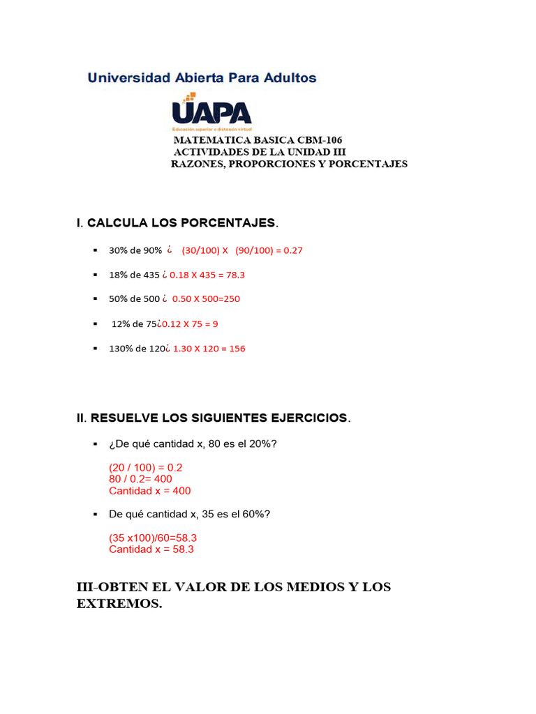 Semana Iii Matematica Basica Pdf Métodos Y Materiales De Enseñanza