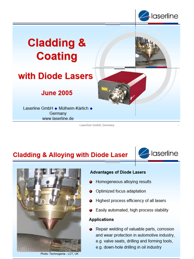 Cladding and Coating With Diode Lazer | PDF | Laser | Laser Diode