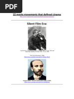 The History of Film Timeline | PDF | Cinema Of The United States