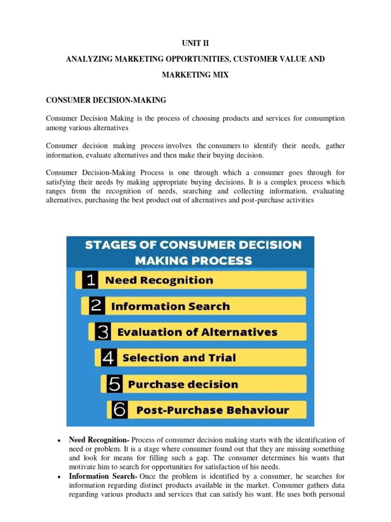 MM Unit - II | PDF | Consumer Behaviour | Behavior