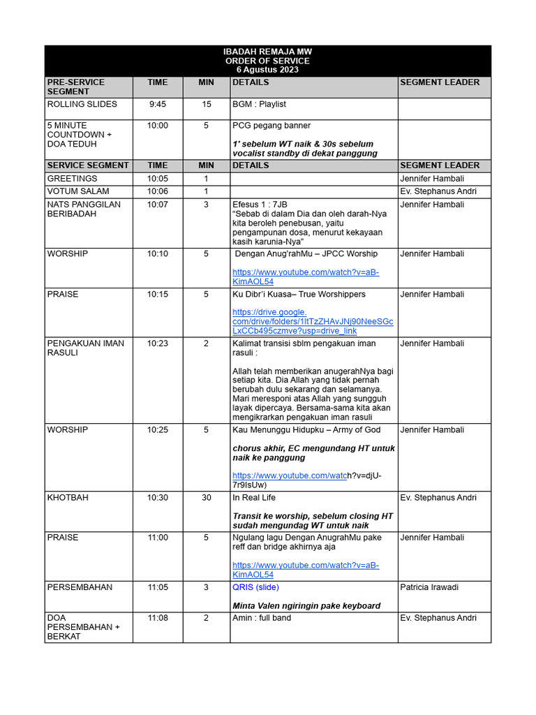 Oos Remaja MW - Oos - Main 10 | PDF