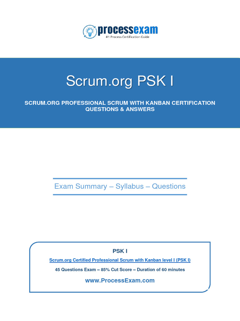 PSK I Question Answer | PDF | Scrum (Software Development) | Cognition