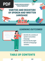 Types of Language Registers in English | PDF