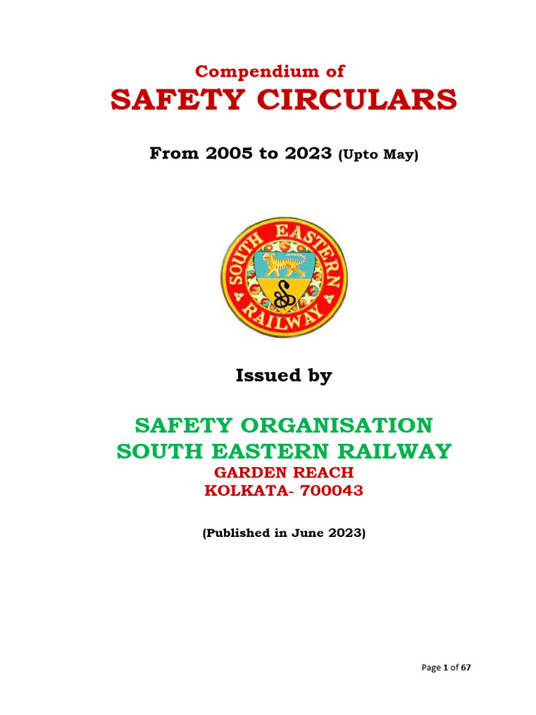 Compendium Of Safety Circulars 2005 To 2023 PDF